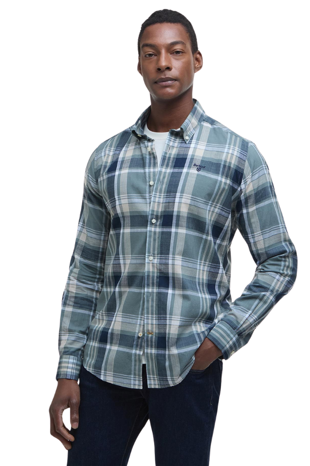 Kidd Tailored Shirt - Vintage Teal | Barbour