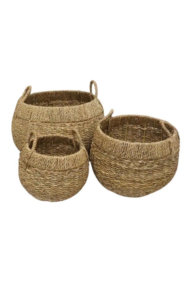 Seagrass Round Basket | Le Forge | Thomas’s Marlborough